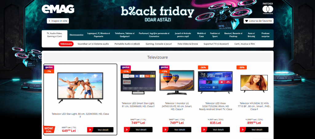 Recorduri de Black Friday la eMAG: comenzi de 142 milioane de lei ...